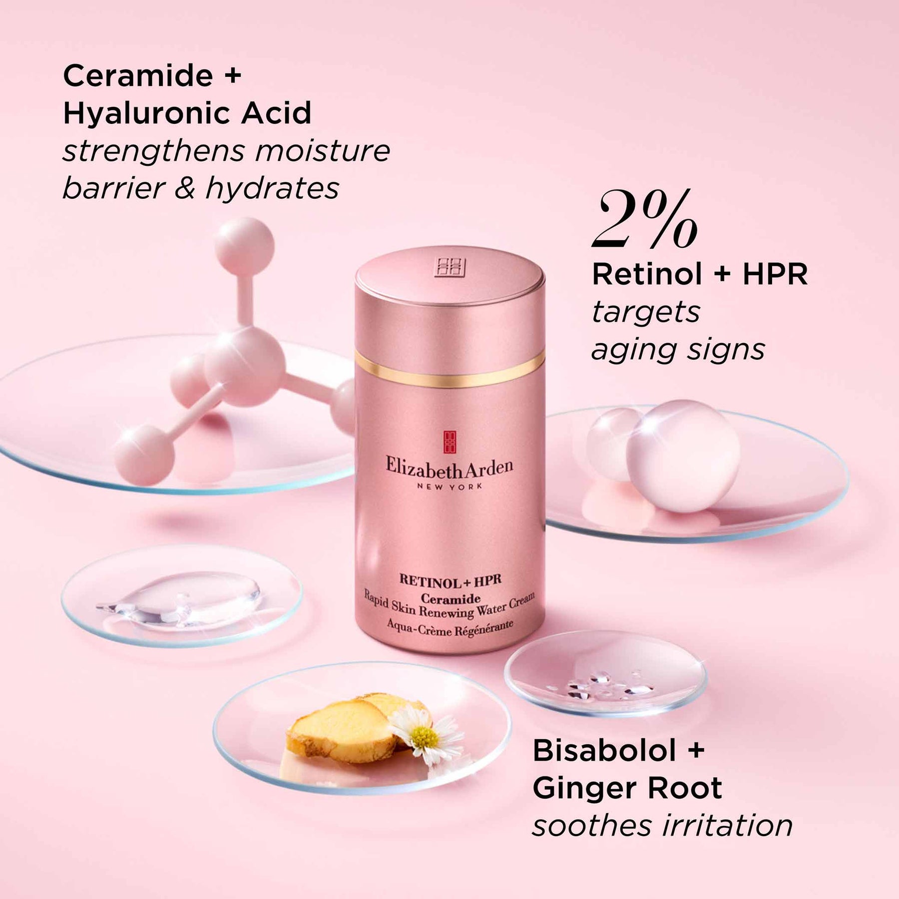 Retinol + HPR Ceramide Rapid Skin-Renewing Water Cream | Elizabeth Arden UK